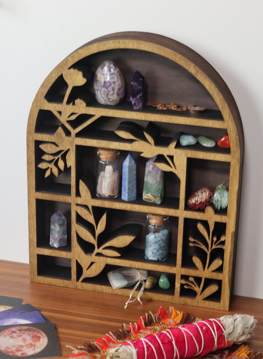 Botanical Flower Arch Crystal Shelf – Coppermoon