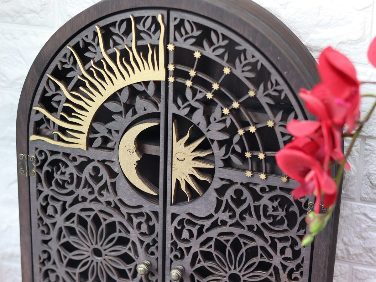 Coppermoon Celestial Arch Altar Shelf- Altar table, Alter Shelf, Altar