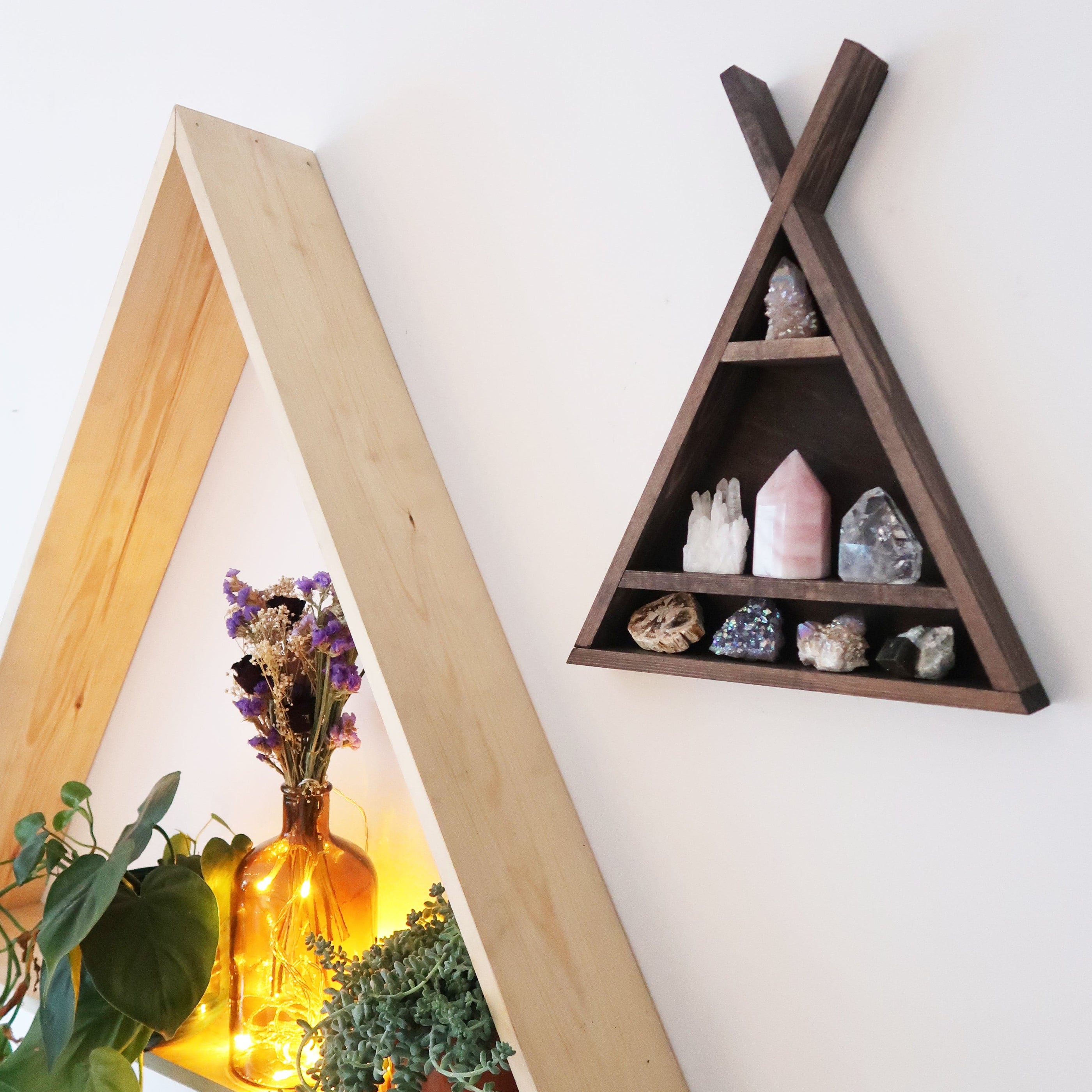 Tee Pee Triangle Crystal Shelf — Coppermoon