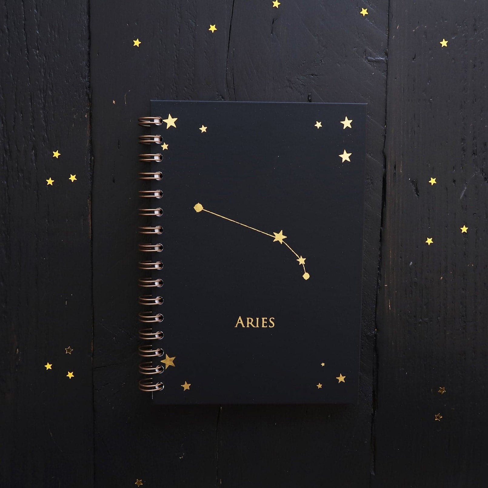 Gold Foil Zodiac Notebook — Coppermoon