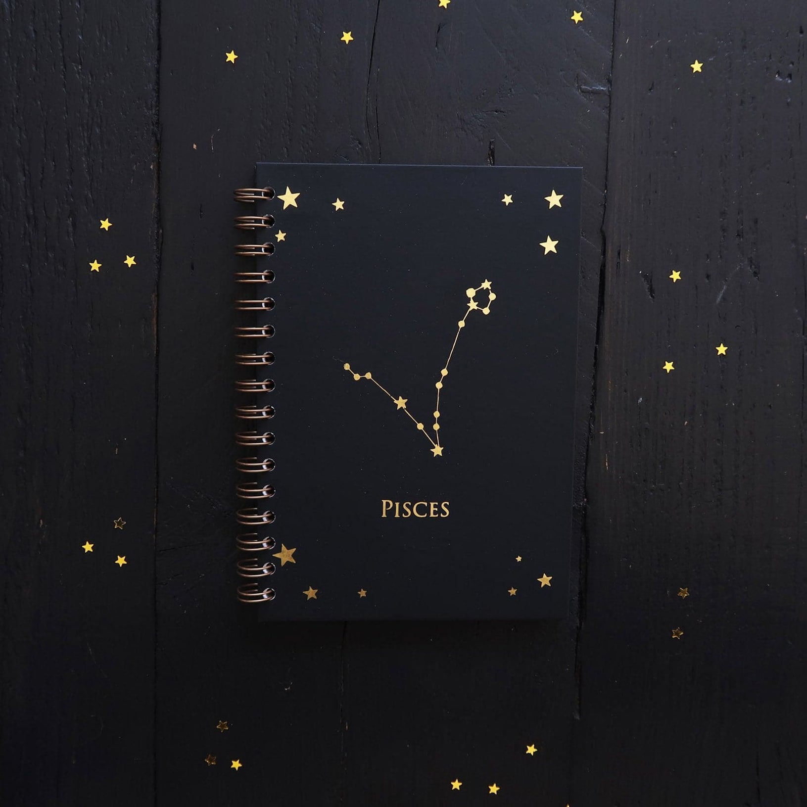 Gold Foil Zodiac Notebook — Coppermoon