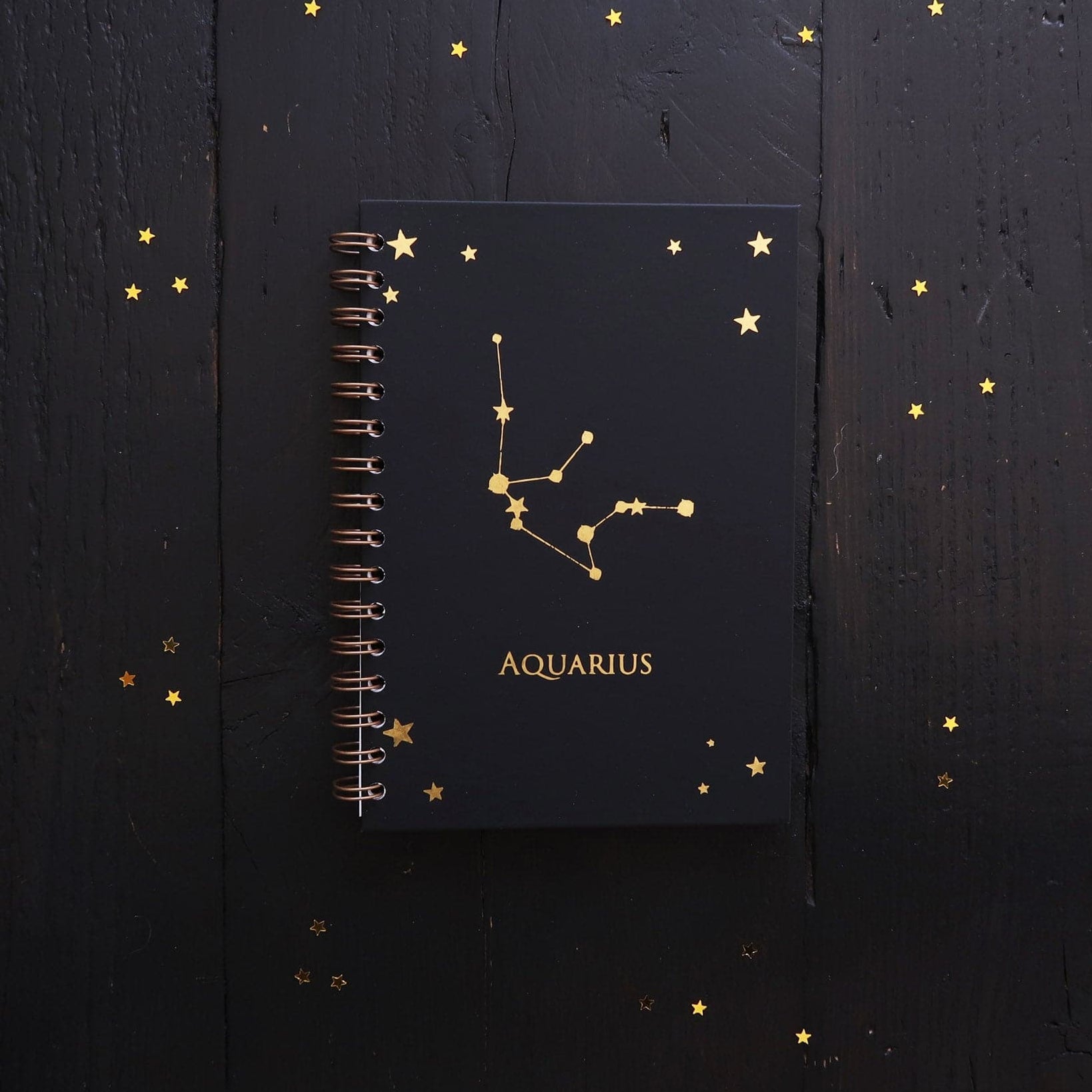 Gold Foil Zodiac Notebook — Coppermoon