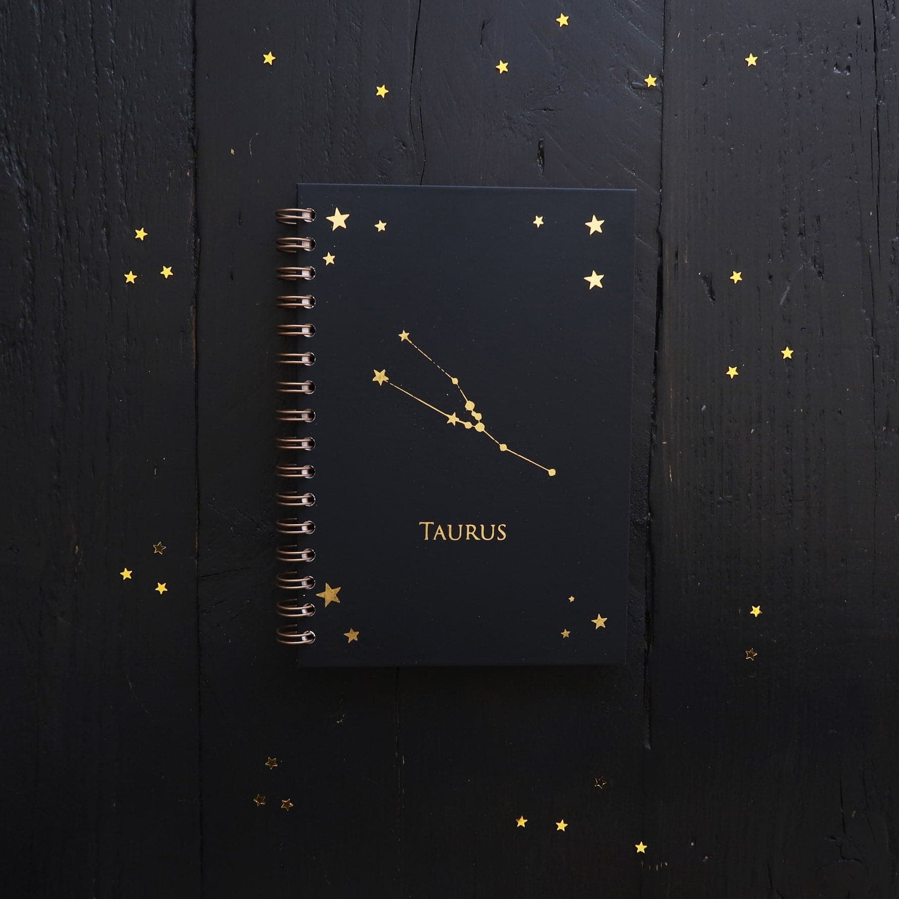Gold Foil Zodiac Notebook — Coppermoon