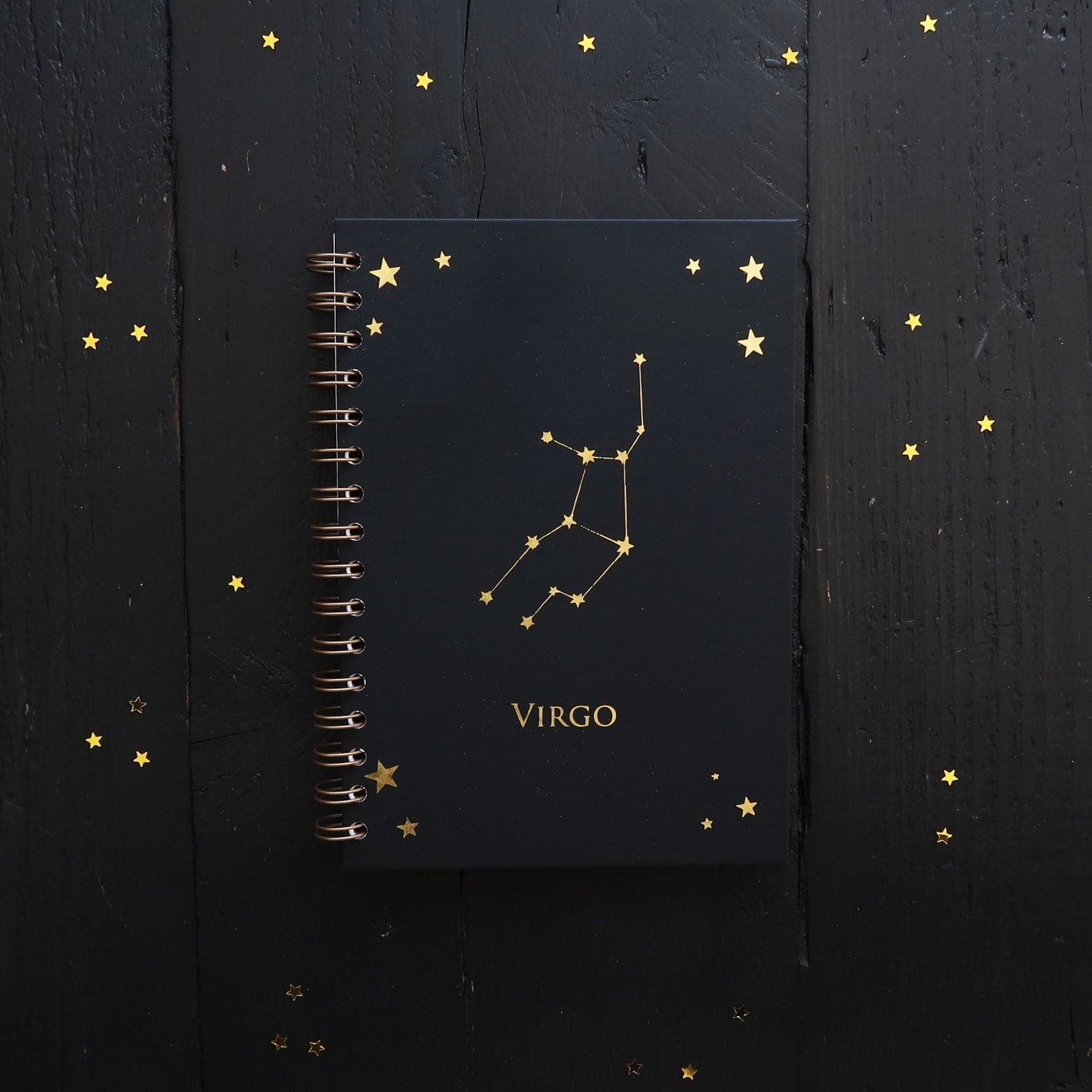 Gold Foil Zodiac Notebook — Coppermoon