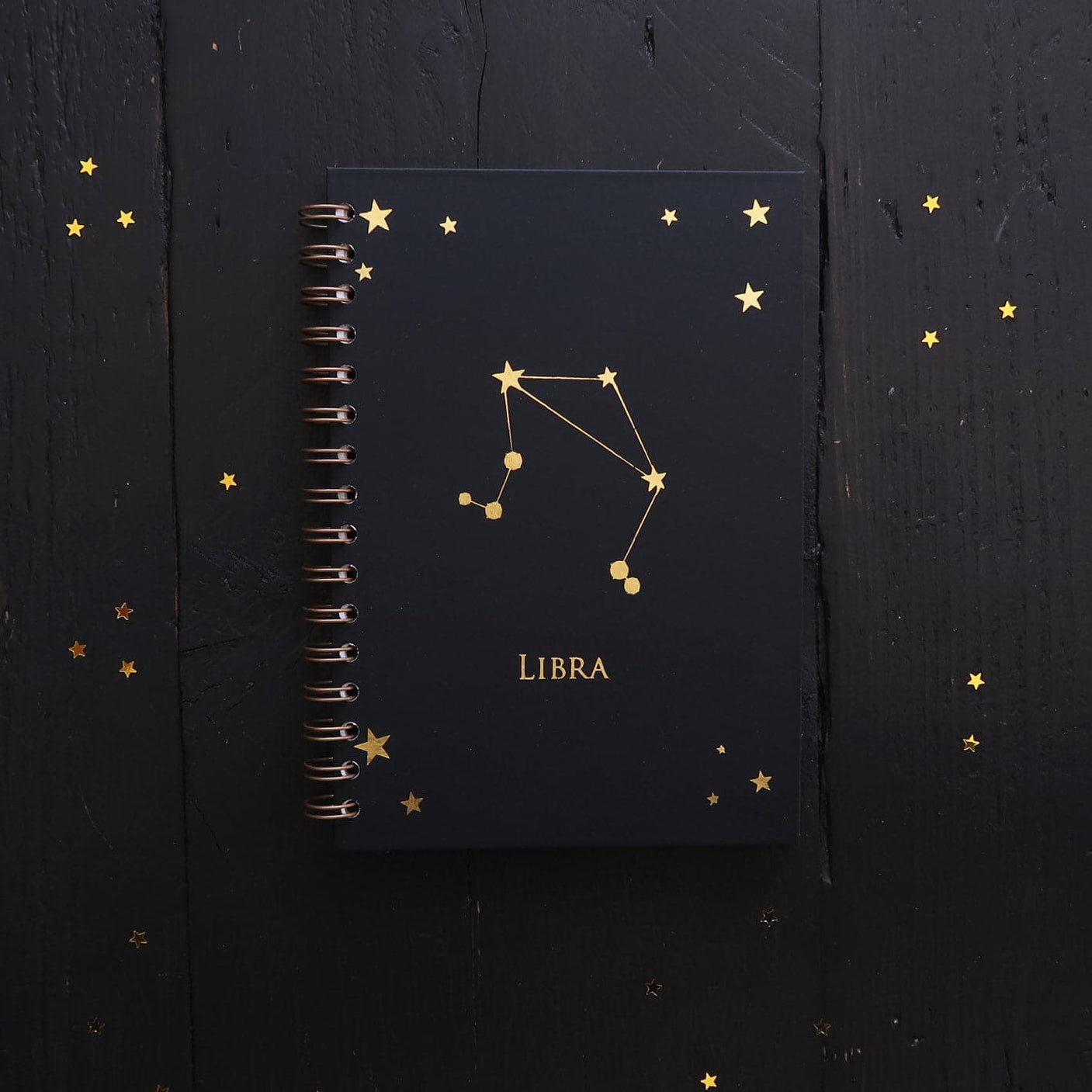 Gold Foil Zodiac Notebook — Coppermoon