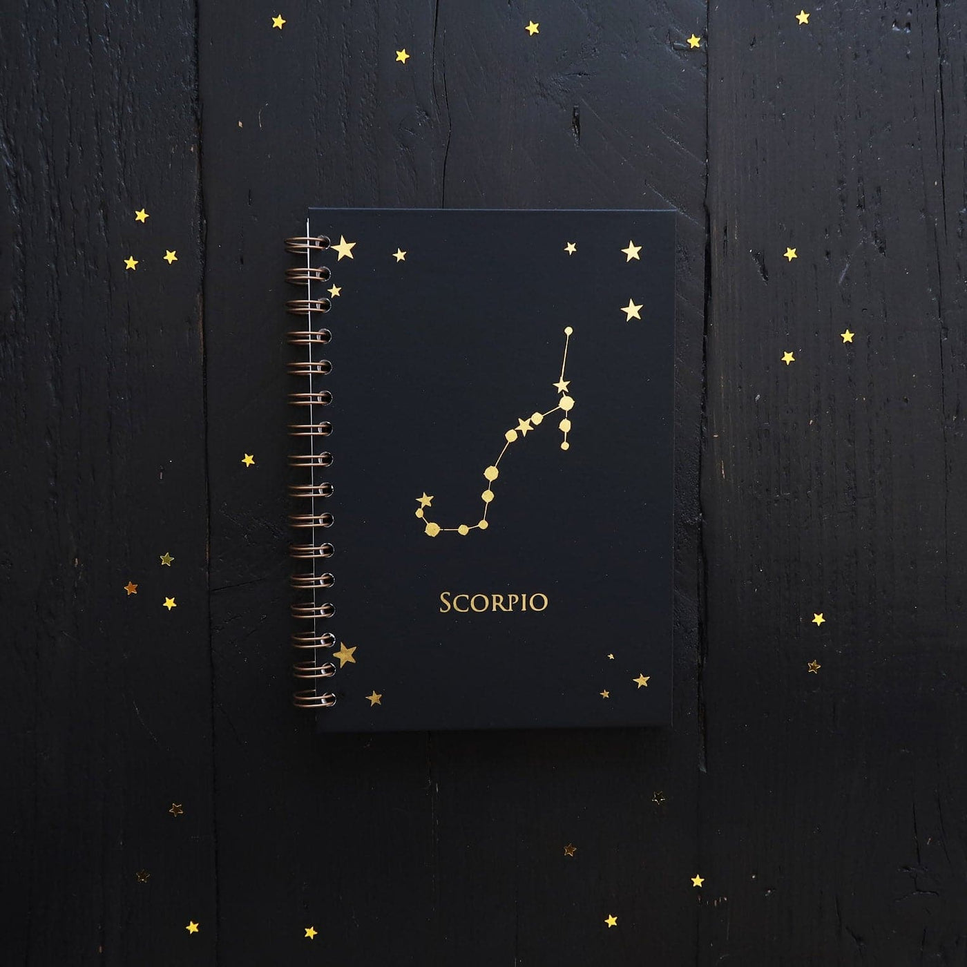 Gold Foil Zodiac Notebook — Coppermoon