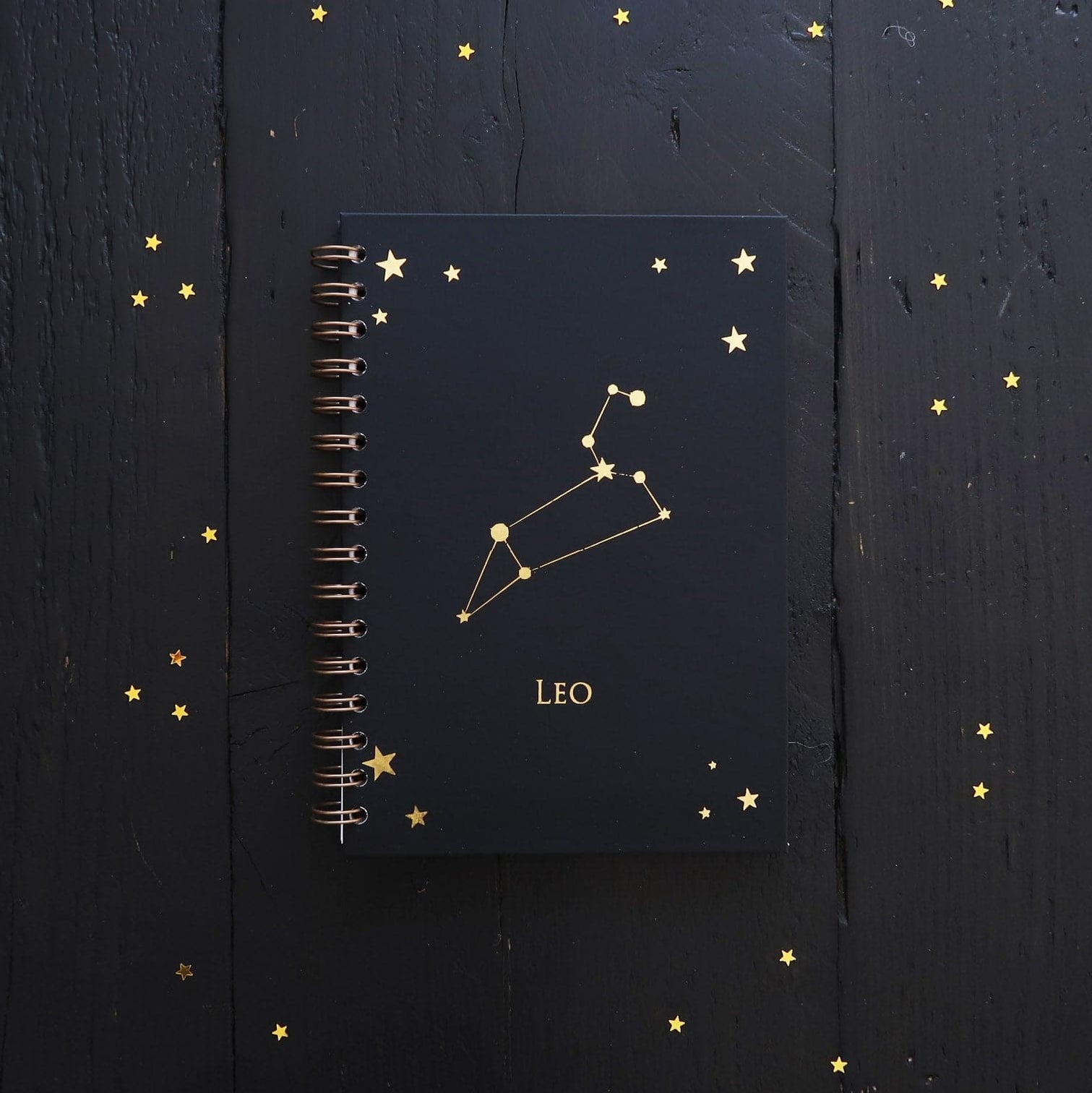 Gold Foil Zodiac Notebook — Coppermoon