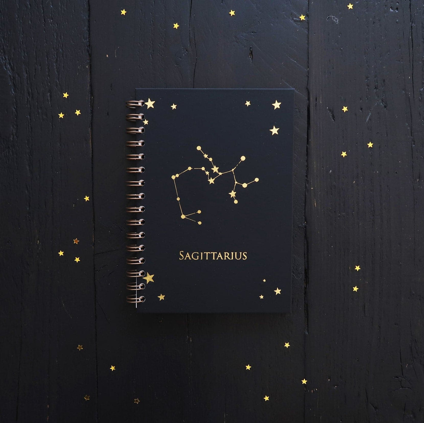 Gold Foil Zodiac Notebook — Coppermoon