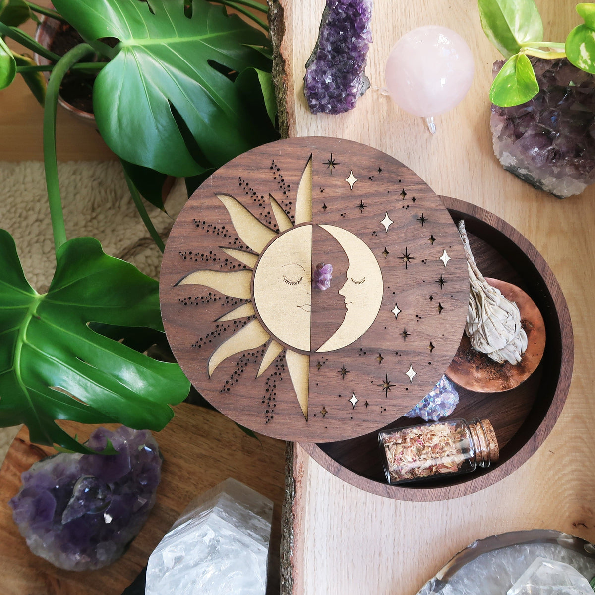 Celestial Wooden Storage Box – Coppermoon